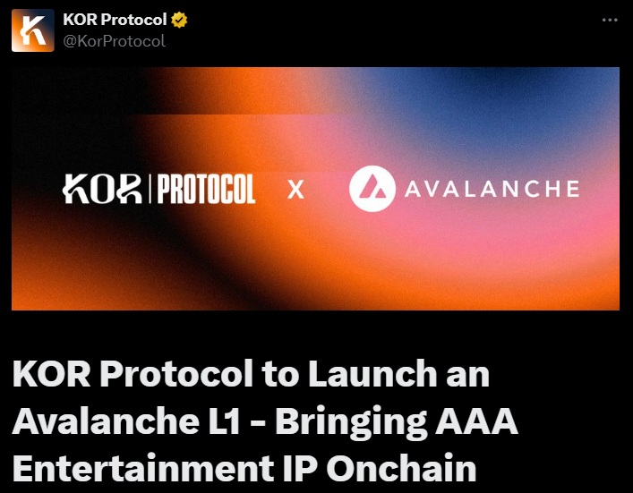 KOR Protocol Integrates Top Media Giants into Avalanche Ecosystem ...