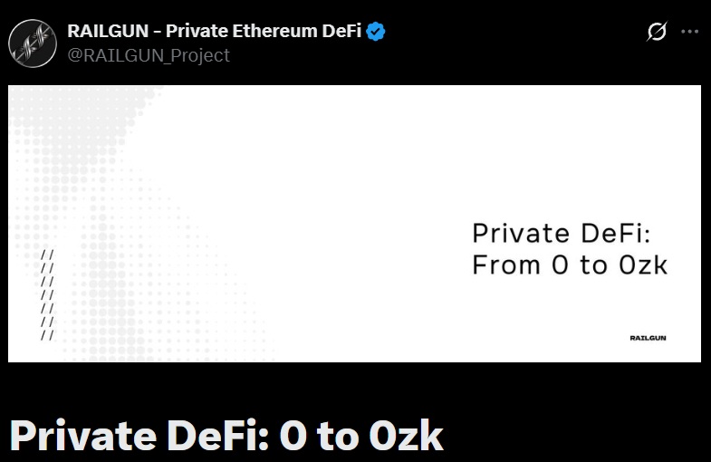 Railgun Advances Private DeFi Infrastructure on Ethereum - Crypto Economy