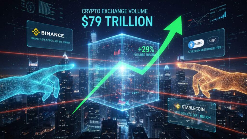 Crypto Exchange Volume Rockets to $79T in 2025, Fueled by Futures ...